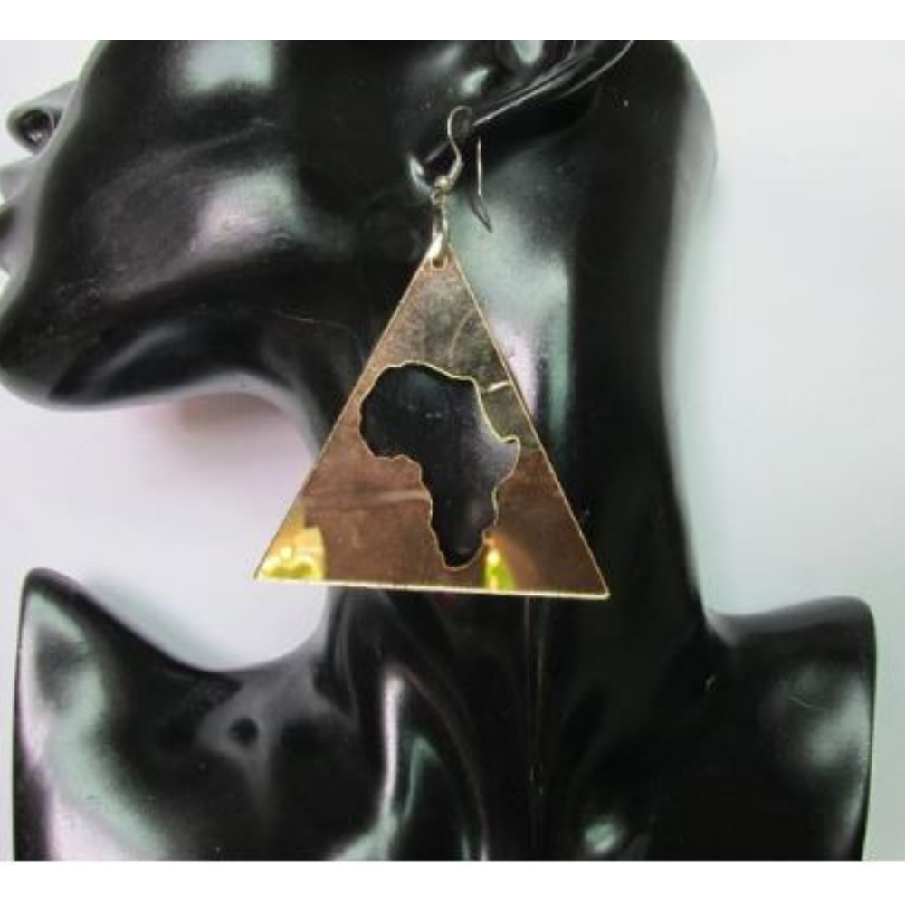 Ayanna African Afro Shape Acrylic Earrings | Ethnic Earring