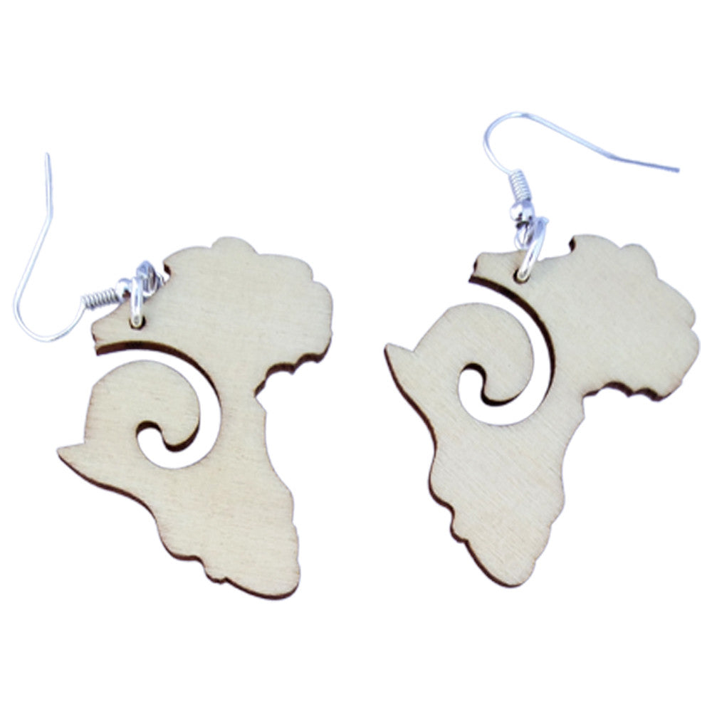 Small map of Africa earrings (3 designs) | African | Africa shaped | N ...